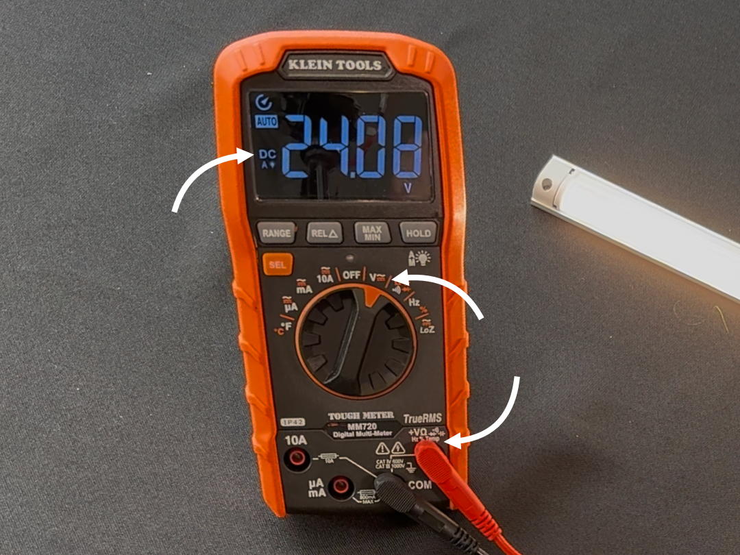 How to measure the output of a constant voltage LED driver
