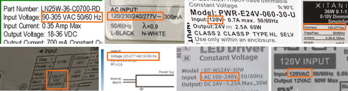 How to read an LED driver label