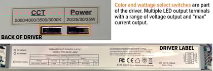 How to read an LED driver label
