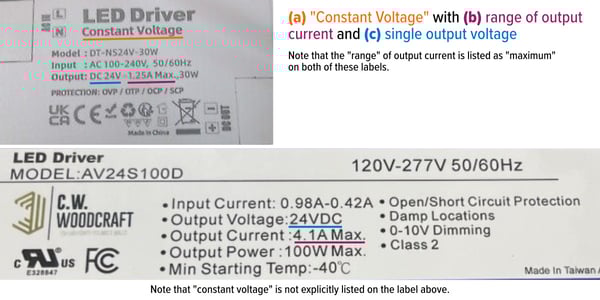 How to read an LED driver label